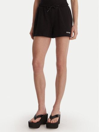 Guess Sportshorts E6GD01 KCRZ1 Schwarz Relaxed Fit