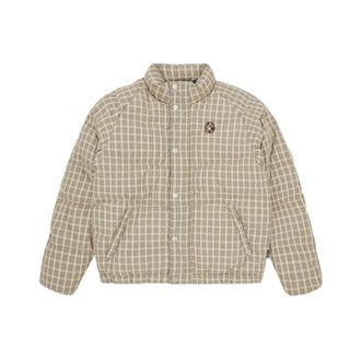 Billionaire Boys Club Script Nylon Check Puffer Jacket - - Jackets - Herren - Beige - S