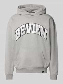 Review Hoodie mit Kapuze