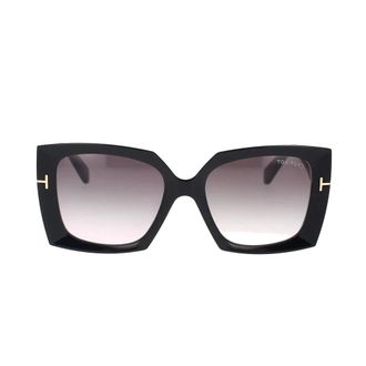 Tom Ford unisex, Accessoires, Noir, Taille: 54 MM Lunettes de soleil carrées style Jacquetta