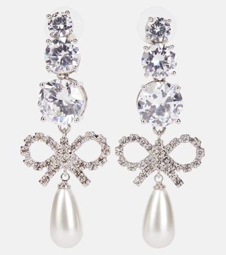 Self Portrait Boucles doreilles &agrave; cristaux et perles fantaisie