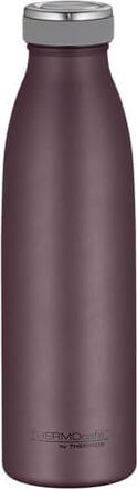 Thermocafé by Thermos TC BOTTLE burgundy mat 0,50l, Isolierflasche aus Edelstahl, kohlensäurefest, 12h heiß 24h kalt, Auslaufsicher, für Schule, Unterwegs & Büro