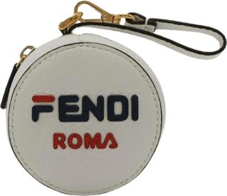 Fendi Pre-owned Mania Nylon Leather Backpack - Femme - Pre-owned - Blanc - Taille: ONE Size