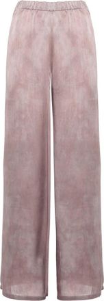 Avant Toi Femme, Pantalons, Gris, Taille: 40 FR Pantalon Palazzo en Soie