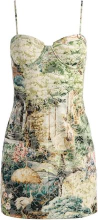 Alice & Olivia Femme, Robes, Multicolore, Taille: 38 FR Robe courte corset Nila