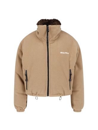 Miu Miu Fleece Logo Jacket