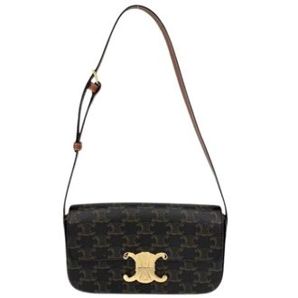 Celine Sac bandouli&egrave;re vintage doccasion - Femme - Pre-owned - Brun - Taille: ONE Size