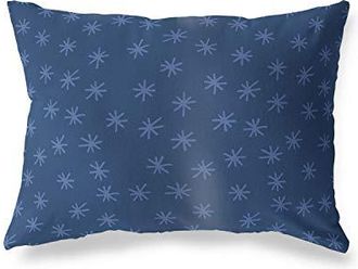 Bonamaison Le Jardin du Lin Kissenbezug Zierkissenbezug Blau Kissenbezug, Für Bett, Auto, Sofa, Haus, Wohnzimmer, Schlafzimmer, Dekoration, 45x60 Cm - Entworfen 