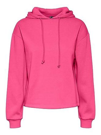 Pieces Pcchilli Ls Noos BC Sweat &agrave; Capuche Maillot de surv&ecirc;tement, Rose Vif, XS Femme
