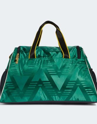 adidas Originals Gro&szlig;e Fu&szlig;ball-Beuteltasche in Bold Green / Schwarz-Gr&uuml;n