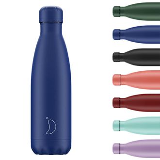 Chilly's Original Trinkflasche - Isolierflasche aus Edelstahl, wiederverwendbare Thermoflasche f&uuml;r hei&szlig;e & kalte Getr&auml;nke - Auslaufsicher, kein Schwitzen - Mat