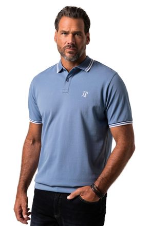 JP1880 Herren gro&szlig;e Gr&ouml;&szlig;en &Uuml;bergr&ouml;&szlig;en Menswear L-8XL Poloshirt, Bauchfit, Piqu&eacute;, Halbarm, bis 8 XL Jeansblau 7XL 802789723-7XL