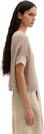 Marc O'Polo Strickpullover aus Organic Cotton-Leinen-Mix