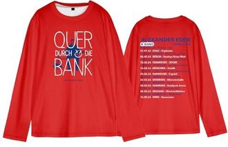 Generic Alexander Eder Quer durch die Bank Tour 2026 Merch T-shirt &agrave; manches longues Streetwear, 03, 3XL