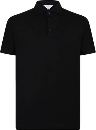 Malo Homme, Tops, Noir, Taille: 2XL Polo en jersey de coton