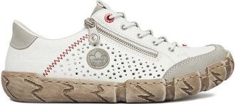 Rieker Halbschuhe L0355-80 Wei&szlig;