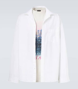 Balenciaga Hemd aus Jersey und Popeline