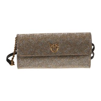 Pinko Pinko, Femme, Sacs, Jaune, Taille: ONE Size Love Tiny Birds Bag