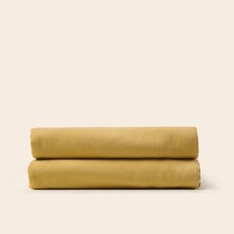 Madura Drap Plat Satheene Jaune indien - JAUNE