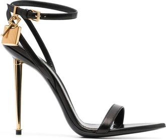 Tom Ford Femme, Chaussures, Noir, Taille: 40 EU Sandale Nue Pointue Cadenas