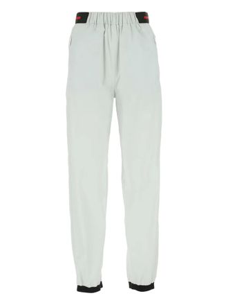 Prada pantalon droit à taille élastiquée - Blanc