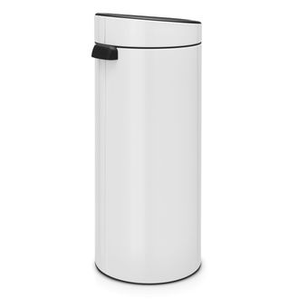 Brabantia Touch Bin New Mit Herausnehmbaren Kunststoffeinsatz, White, 30 Liter