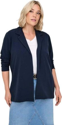 Only Carmakoma Damen Carsania L/S JRS TLR Noos Blazer, Schwarz, 50-52 EU