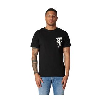 John Richmond T-Shirt mit Grafikprint - - Tops - Herren - Schwarzk - 2XL