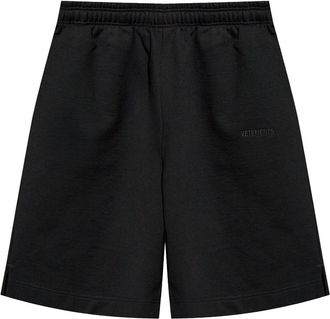 VETEMENTS Joggingshorts mit Logo-Stickerei - Schwarz