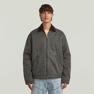 G-Star Duty Canvas Trucker Jacke - Grau - Herren