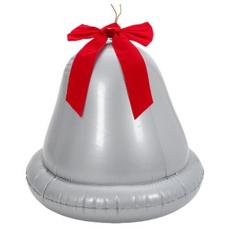 Garneck Aufblasbare Gl&ouml;ckchen Christbaumkugel Weihnachtsglocken Dekoration f&uuml;r Garten und Terrasse Aufblasbare Weihnachtsdeko mit Schleife