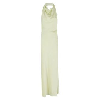 SIMKHAI Reannon Draped Satin Gown - - Dresses - Damen - Gr&uuml;n - S