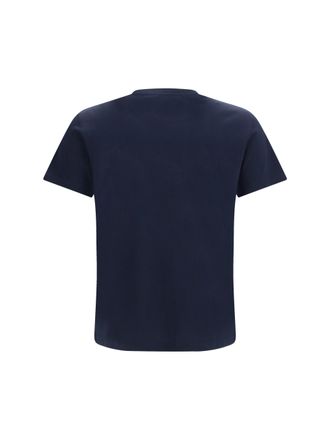 Valentino Mens Cotton Vlogo T-Shirt Navy T-Shirts And Polos