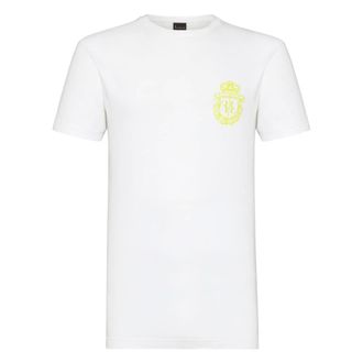 Billionaire Boys Club Homme, Tops, Blanc, Taille: S T-Shirt Col Rond Palms