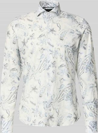 Joop Slim Fit Business-Hemd aus Leinen-Mix Modell Pai