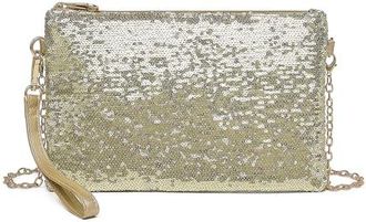 Miss Lulu Mini Pochette &agrave; Paillettes &agrave; La Mode,Petit Sac &agrave; Bandouli&egrave;re pour Femmes pour Les Mariages,Les Rendez-vous et Diverses Occasions