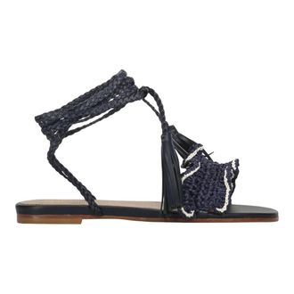 Red Valentino Elegante Sandalen mit Schn&uuml;rung f&uuml;r den Sommer - - Shoes - Damen - Blau - 38 EU