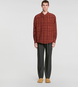 Sandro Chemise &agrave; flocage velours