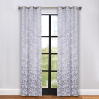 Superior Halbverdunkelungsvorh&auml;nge, Moderne Bl&auml;tter, 106,7 x 243,8 cm, mit &Ouml;sen, w&auml;rmeisoliert, sonnenblockierend und raumverdunkelnde Vorh&auml;nge f&uuml;r Schlafzimme