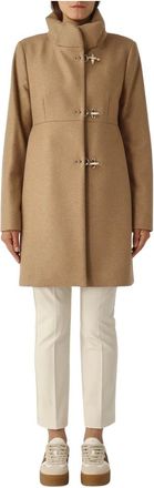 Fay Femme, Manteaux, Brun, Taille: 42 FR Manteau Romantique