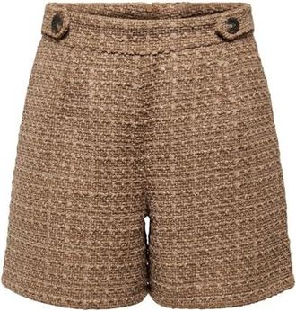 Only Short Femme Camel Tweed - Taille XL
