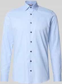 Olymp Level 5 Slim Fit Business-Hemd mit Kentkragen