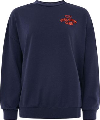 Zwillingsherz Sweatshirt FEEL GOOD CLUB