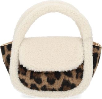 MC2 Saint Barth Womens Gilda Mutton Shoulder Bag Animalier Polyester