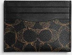 Coach Schmales Kartenetui Mit Ausweisfach Aus Loved-Signature-Canvas