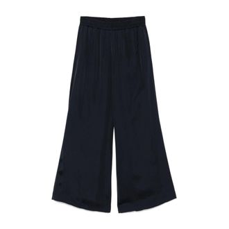 Fabiana Filippi Femme, Pantalons, Bleu, Taille: 36 FR Pantalon Bleu avec Ceinture &agrave; la Taille