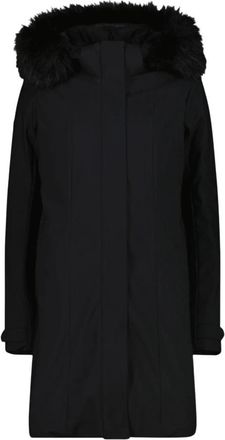 F.lli Campagnolo Abnehmbarer Kapuzenmantel - - Sport - Damen - Schwarzk - 2XL