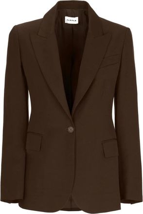 P.A.R.O.S.H. P.a.r.o.s.h., Femme, Vestes, Brun, Taille: 38 FR Raisa Blazer