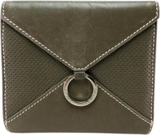 Loewe Portefeuille Bi-fold doccasion - Femme - Pre-owned - Vert - Taille: ONE Size