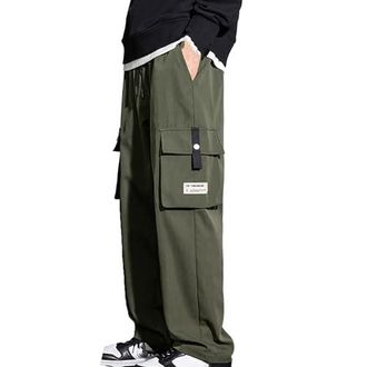 Generic Pantalon cargo pour homme avec doublure en polaire &eacute;paisse et chaude - Pantalon de travail de sport de plein air pour homme - Pantalon de surv&ecirc;tement 